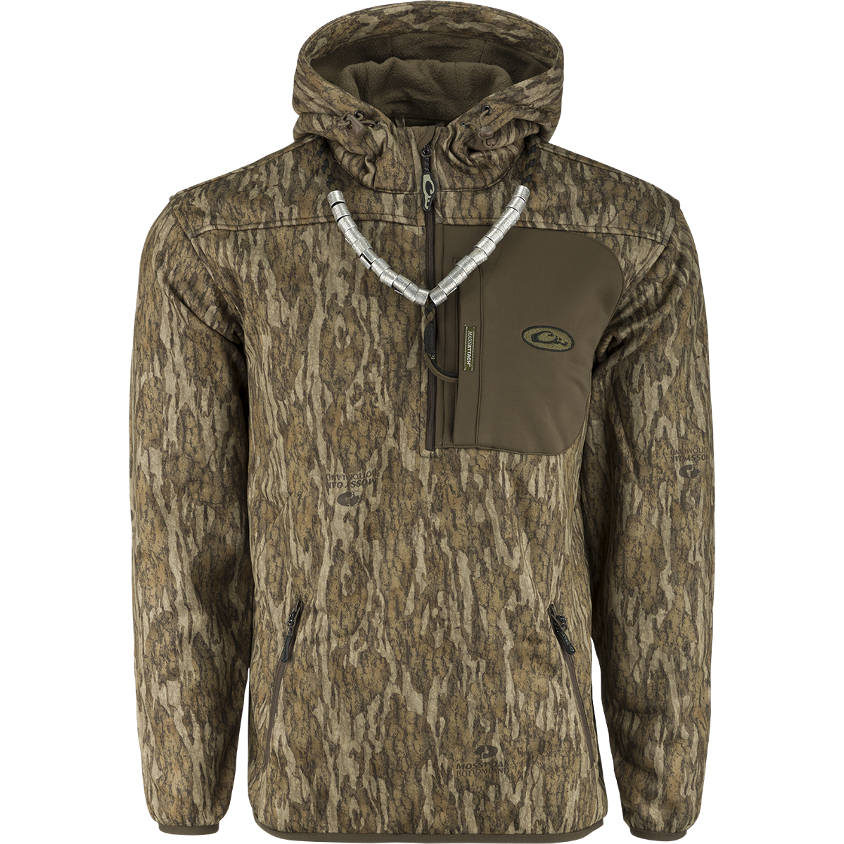 Drake Waterfowl Endurance Quarter Zip Jacket w/ Hood - Mossy Oak ...