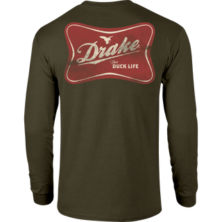 The Drake Long Sleeve Logo Graphic Tee is built with a 60% cotton and ...