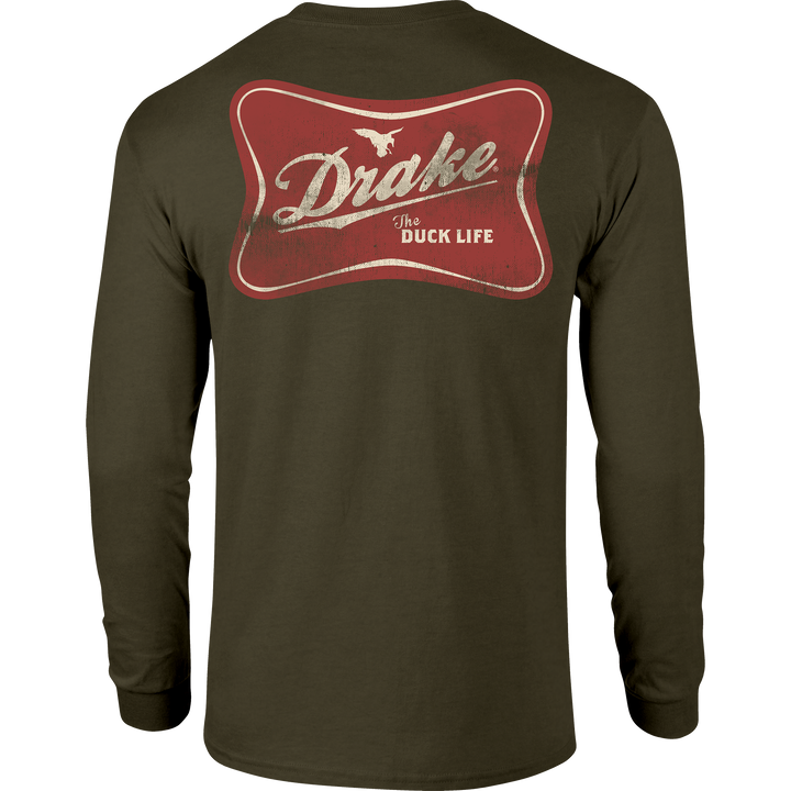 The Drake Long Sleeve Logo Graphic Tee is built with a 60% cotton and ...