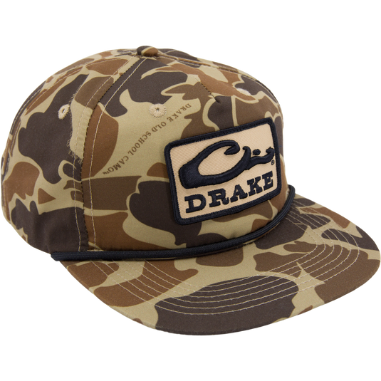 Drake X LOST Goat Rope Cap with camo pattern, woven Drake patch, and ...