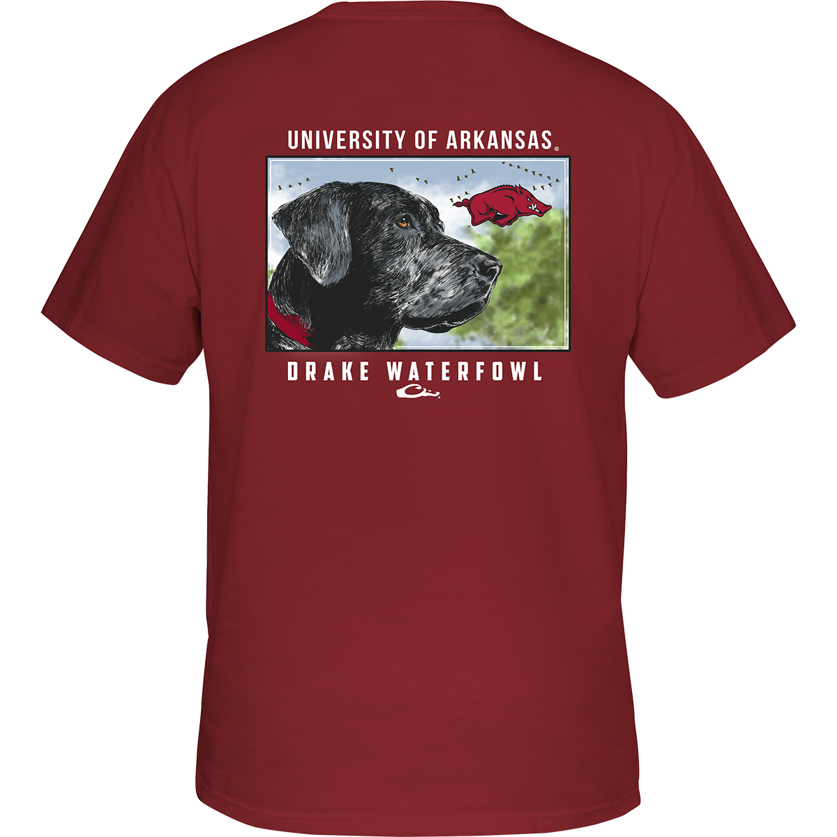Arkansas Black Lab T-Shirt - Cardinal / Xlarge