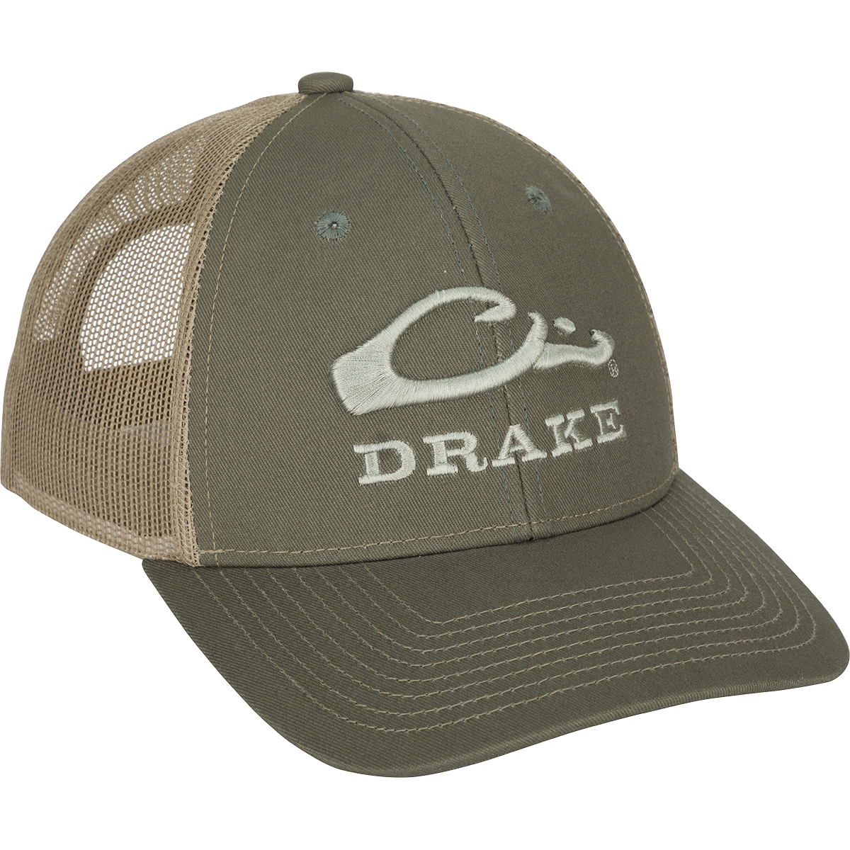 Drake Waterfowl Mesh Back Cap 2.0 - Olive/Khaki / One Size Fits Most