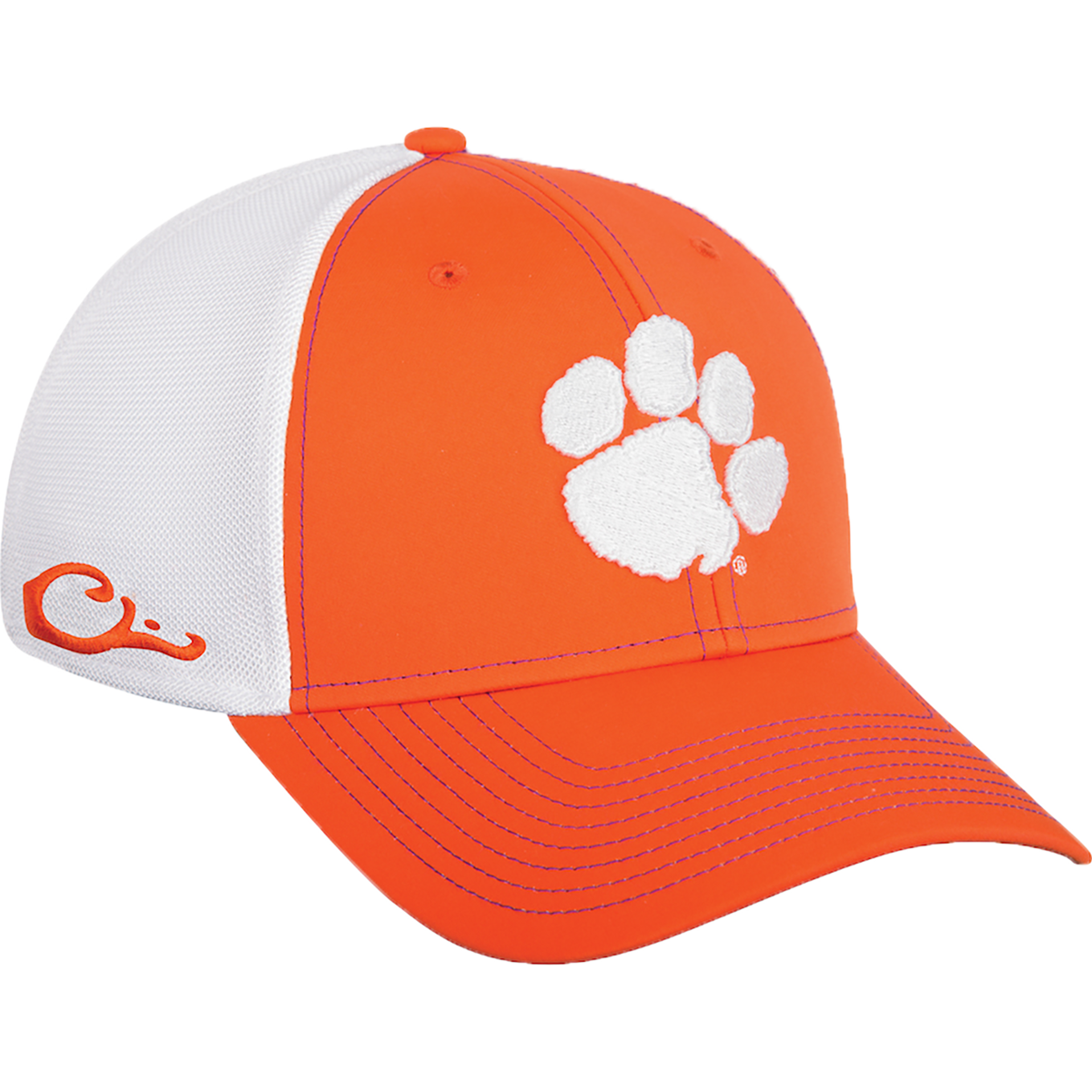Clemson Stretch Fit Cap - Orange / Medium/Large